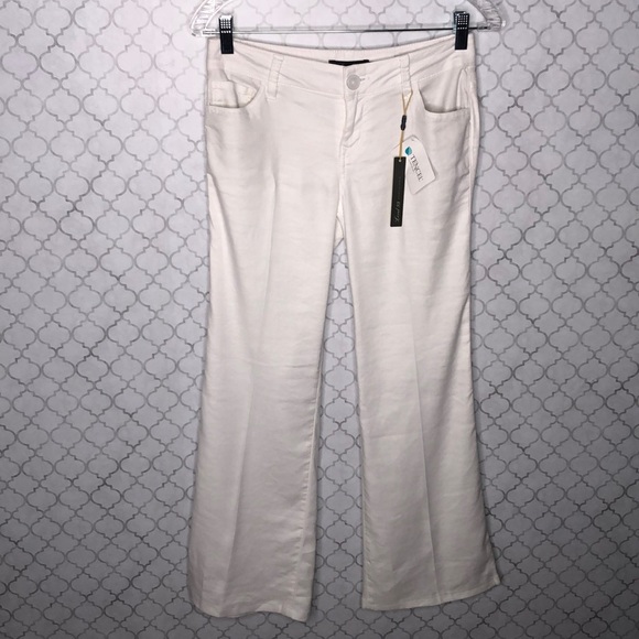 Level 99 | Pants & Jumpsuits | Nwot Level 99 Newport White Linen Pants ...